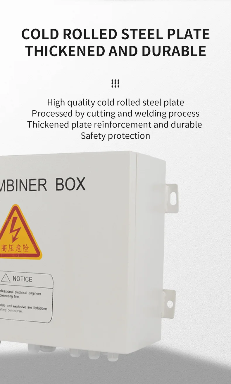 Photovoltatic Solar Combiner Box 1000v 8 Strings Solar Distribution Box ...