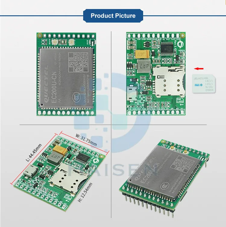 Haisen Quectel Ec200ucnaa Dev Core Board Ec200u Ec200ucn Lte Cat1 Gnss