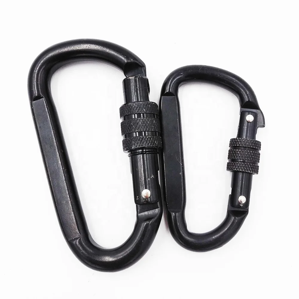 Auto-locking Carabiners Screw Gate Carabiners Hook Heavy Duty Carabiner ...