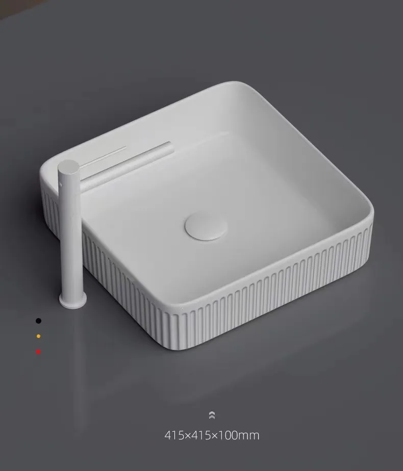 Lavabo Modern Ceramic Bathroom Sink - Countertop Art Basin