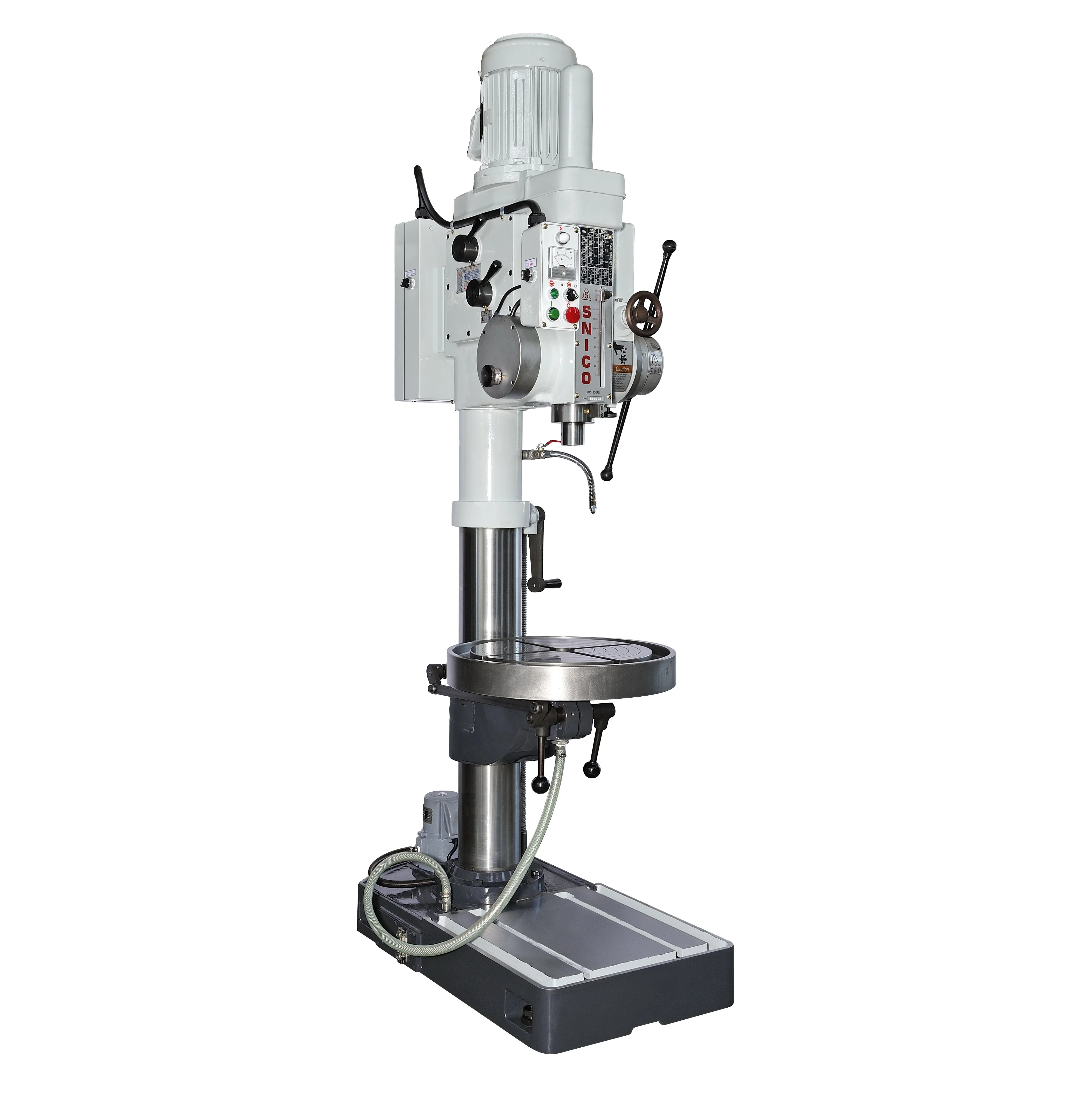 Column Drilling Tapping Machine Round Table 510 Mm Coolant Pump Gear ...