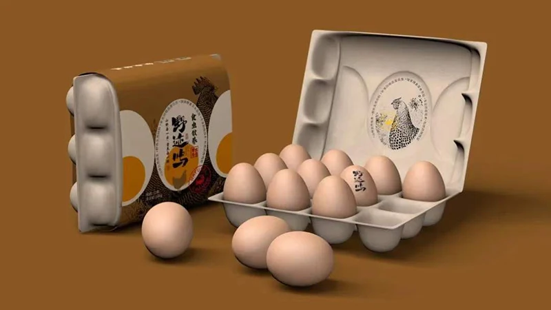 Glossy & Matt Laminated Egg Packaging Boxes Egg Cartons with Embossing ...