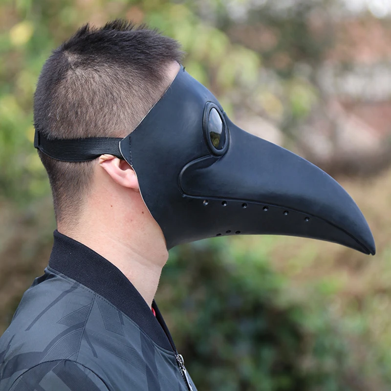 Alibaba.com: Plague Doctor Mask Black Long Nose Bird Beak Steampunk ...