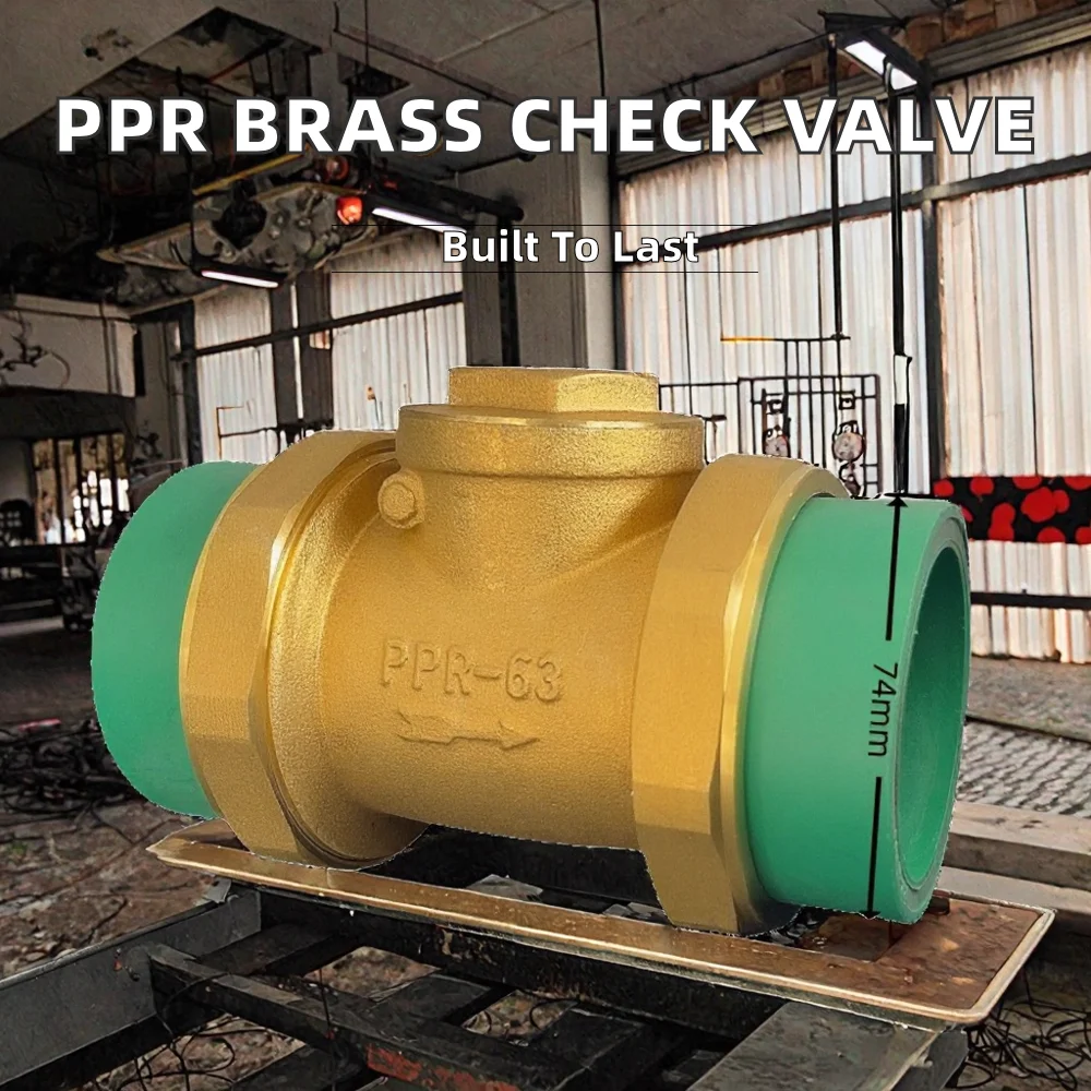 Manual Water PPR Bronze Swing Check Non Return Valve DN20-DN63 with 3 ...