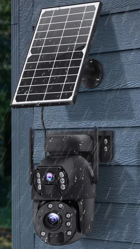 Surveillance Solar Cctv Camera Outdoor Solar Video Camera 6mp 8mp - Buy ...