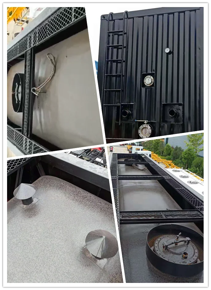 40ft Customize Asphalt Liquid Tank Container With Insulation System ...
