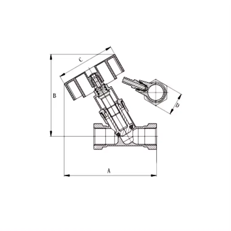 Brass Static Balance Valves Flow Two-position Regulating Valve - Buy Sp15f-16t Heating Pipeline ...