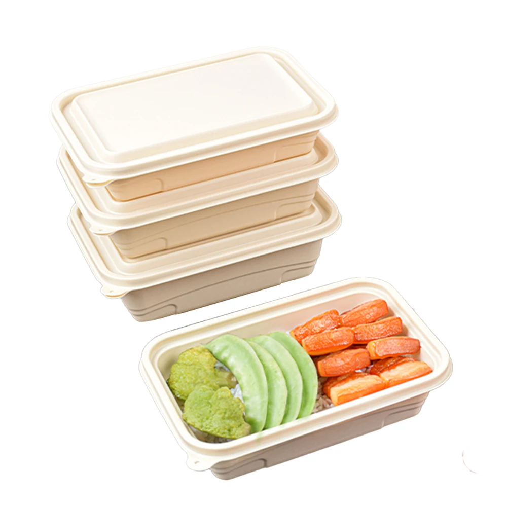 Cornstarch Food Containers Biodegradable Corn Starch Lunch Box For Take ...