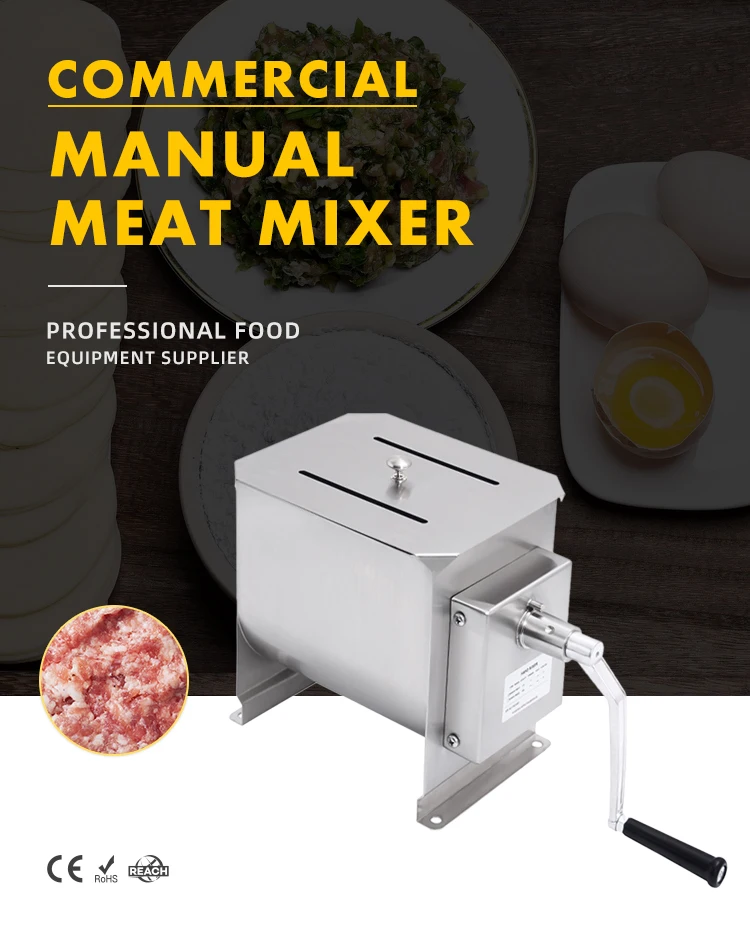 Heavybao Stainless Steel Commercial Meat Mixer Sausage Hand Operated ...