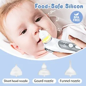 New Trend Nasal Aspirator Detachable Nozzle 5 Modes Electric Noiseless ...