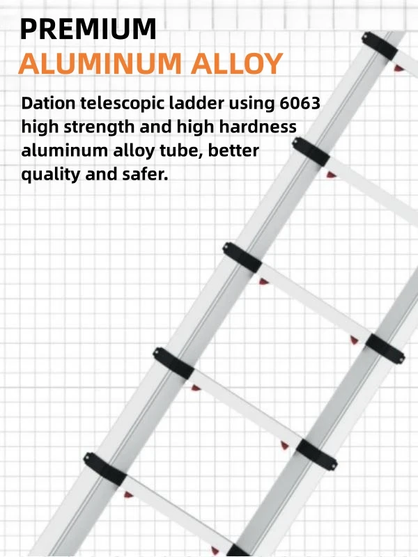 Foldable Extension Aluminum Telescopic Ladder Portable Household Ladder ...