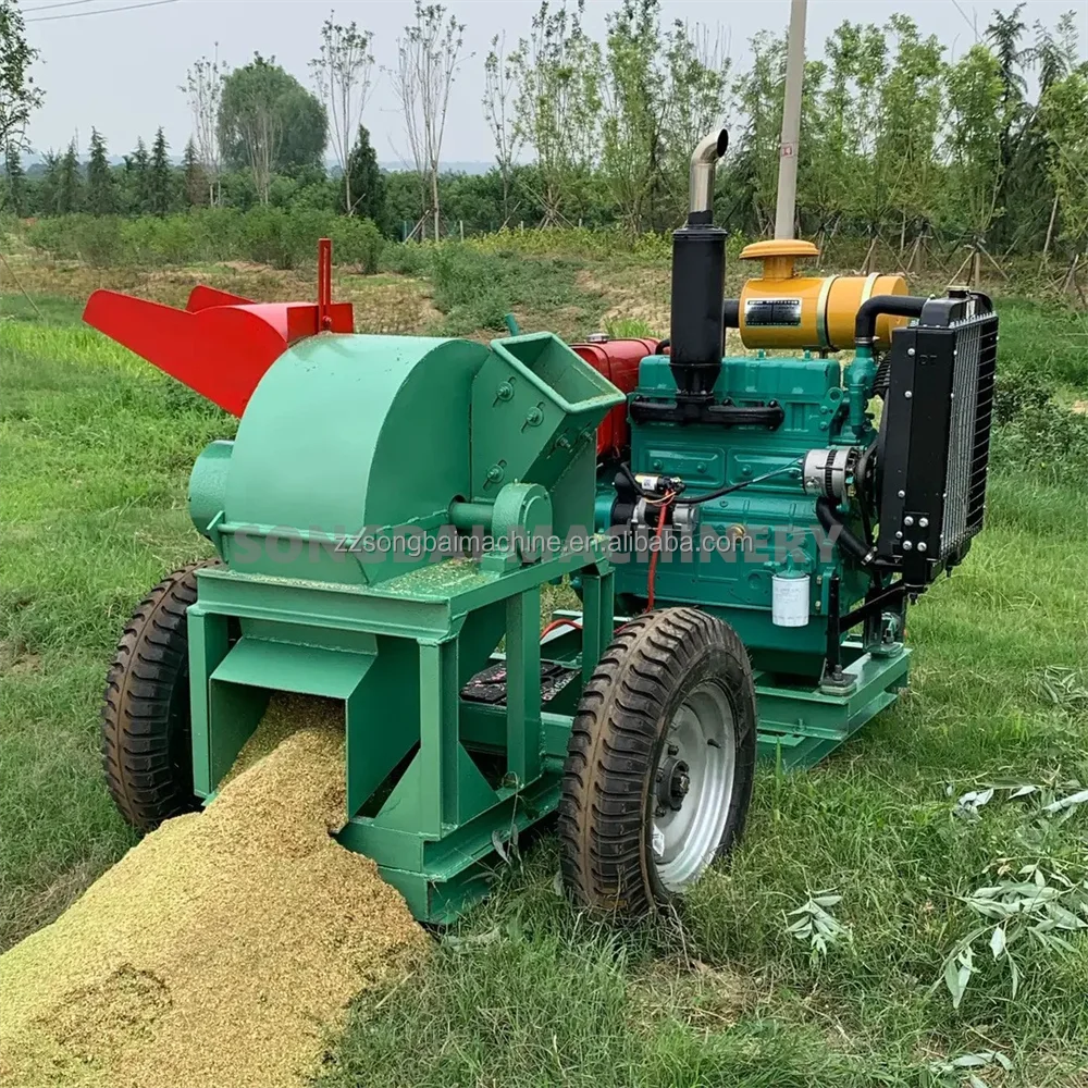 500-4000KG/H Wood Crusher - Efficient Log Grinding Machine