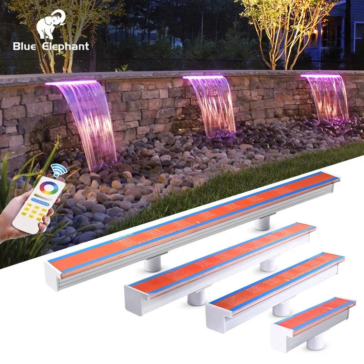 Hot Sale Commercial Pool Cascade Waterfall Blade Spillway Wall Water ...