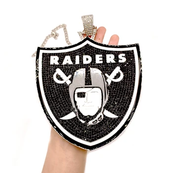 Customized Oakland Raiders 7inch Necklace Alloy Sports Series Football ...