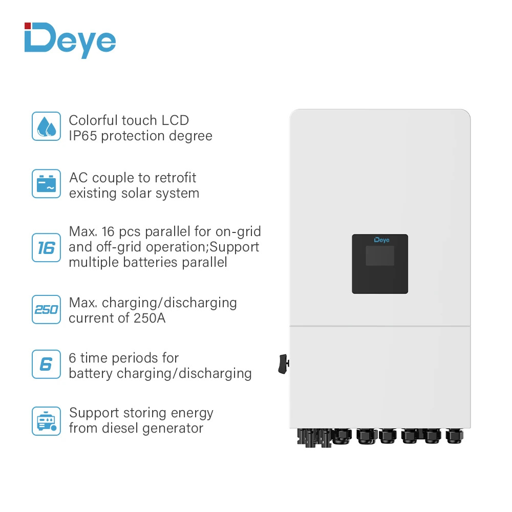 Alibaba.com: Deye 3.6kW 5kW 6kW Single Phase Hybrid Solar Inverter ...