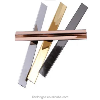 304 Stainless Steel Flat Bar Decoration 8k Rose Gold Stainless Steel T ...