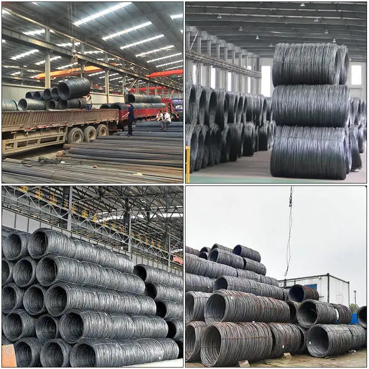 Low Carbon Q195 Q235 Sae1008 6.5mm 8mm 10mm 12mm Hot Rolled Steel Wire ...