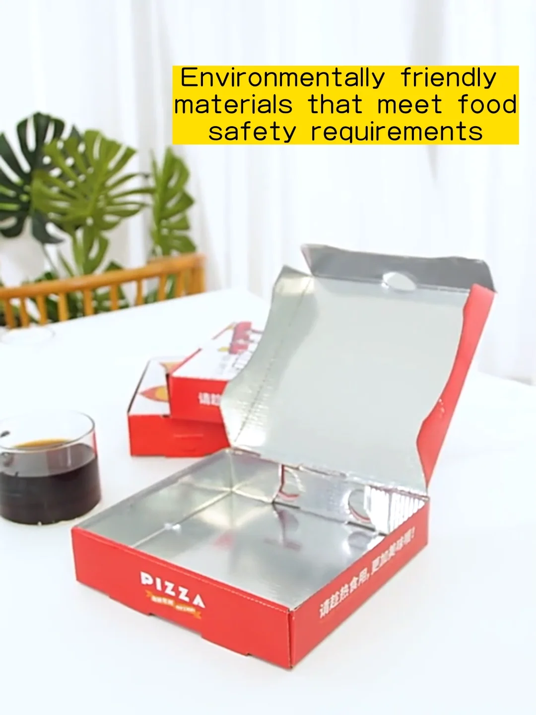 Hot Sale Corrugated Kraft Paper Insulated Thermal Pizza Box Take Away ...