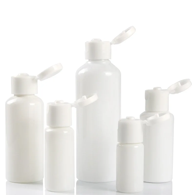 Custom Label White Flip Top Cap Plastic Shampoo Squeeze Bottle 1oz 4oz ...