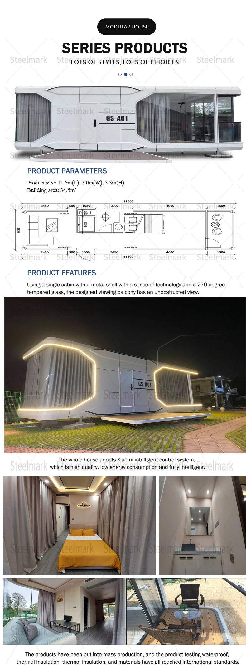 Solar Space Capsule House - Luxury Prefabricated Homes