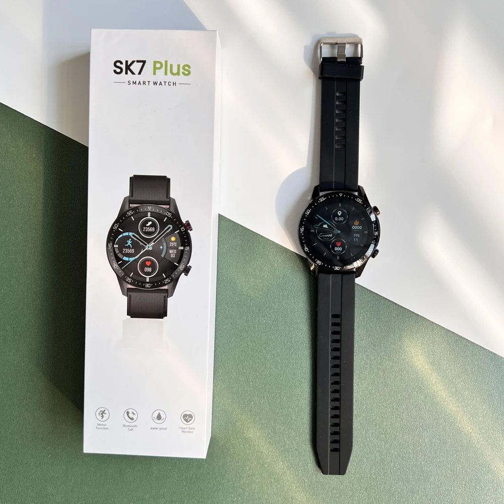 Cheap Price Sk7 Plus Sports Ecg Bt Calling Fitness Tracker Men Smart Watch Bracelet Heart Rate ...