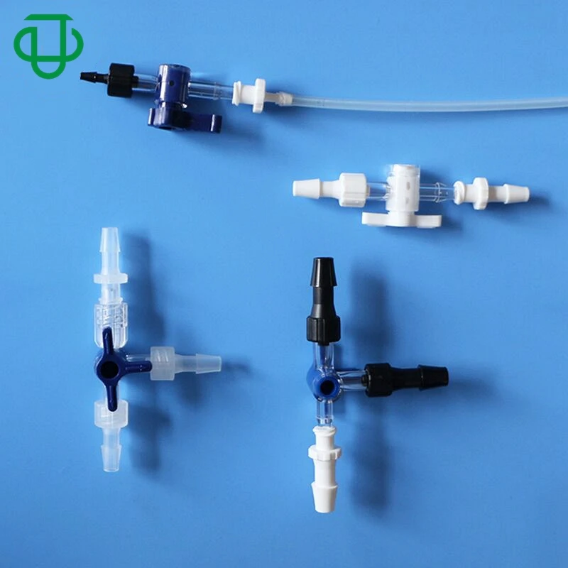 JU Female to Male Luer Lock 3 Ways Stopcock Medical Valve