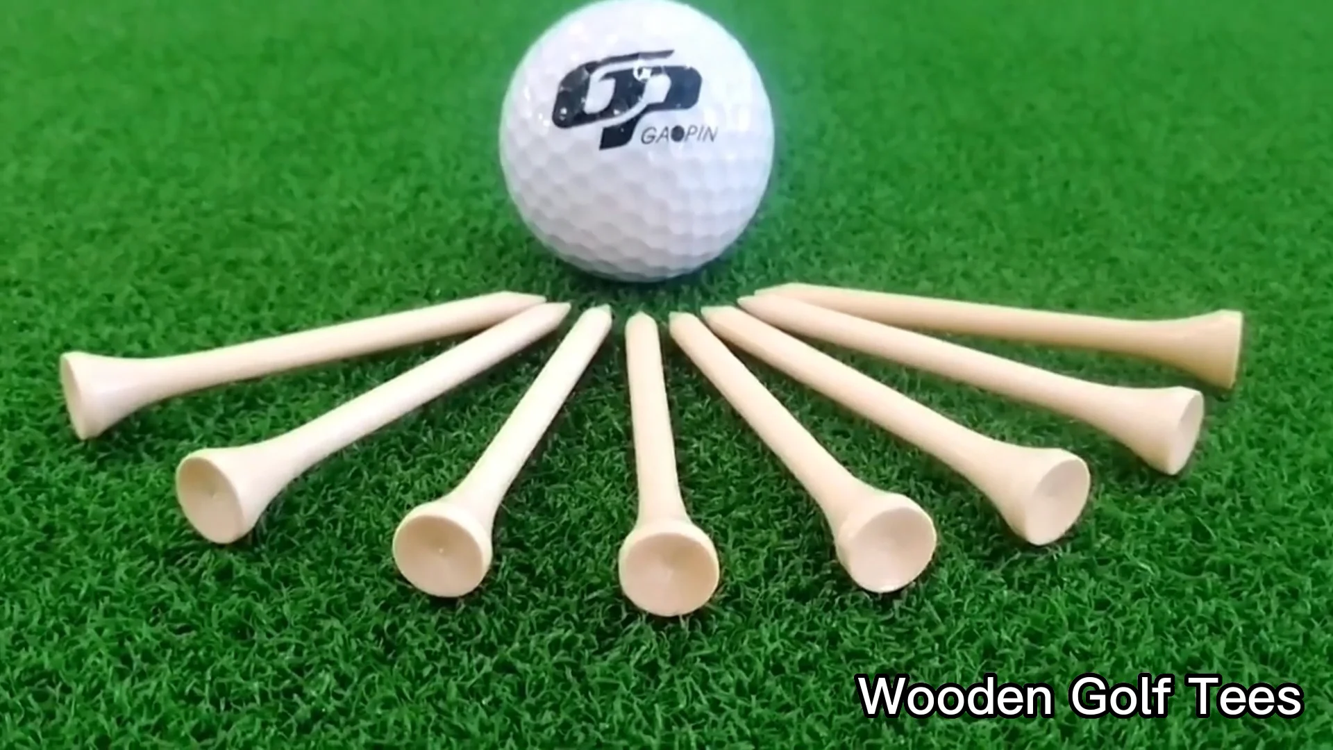 Professional Natural Wood Bamboo Golf Tees Pack Custom Logo Printing ...