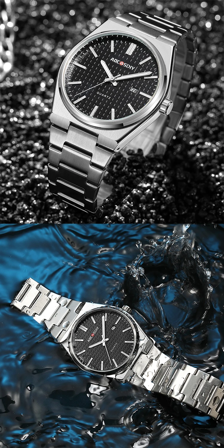 AOCASDIY Classic Business Luxury Men's Watches - 3ATM Waterproof