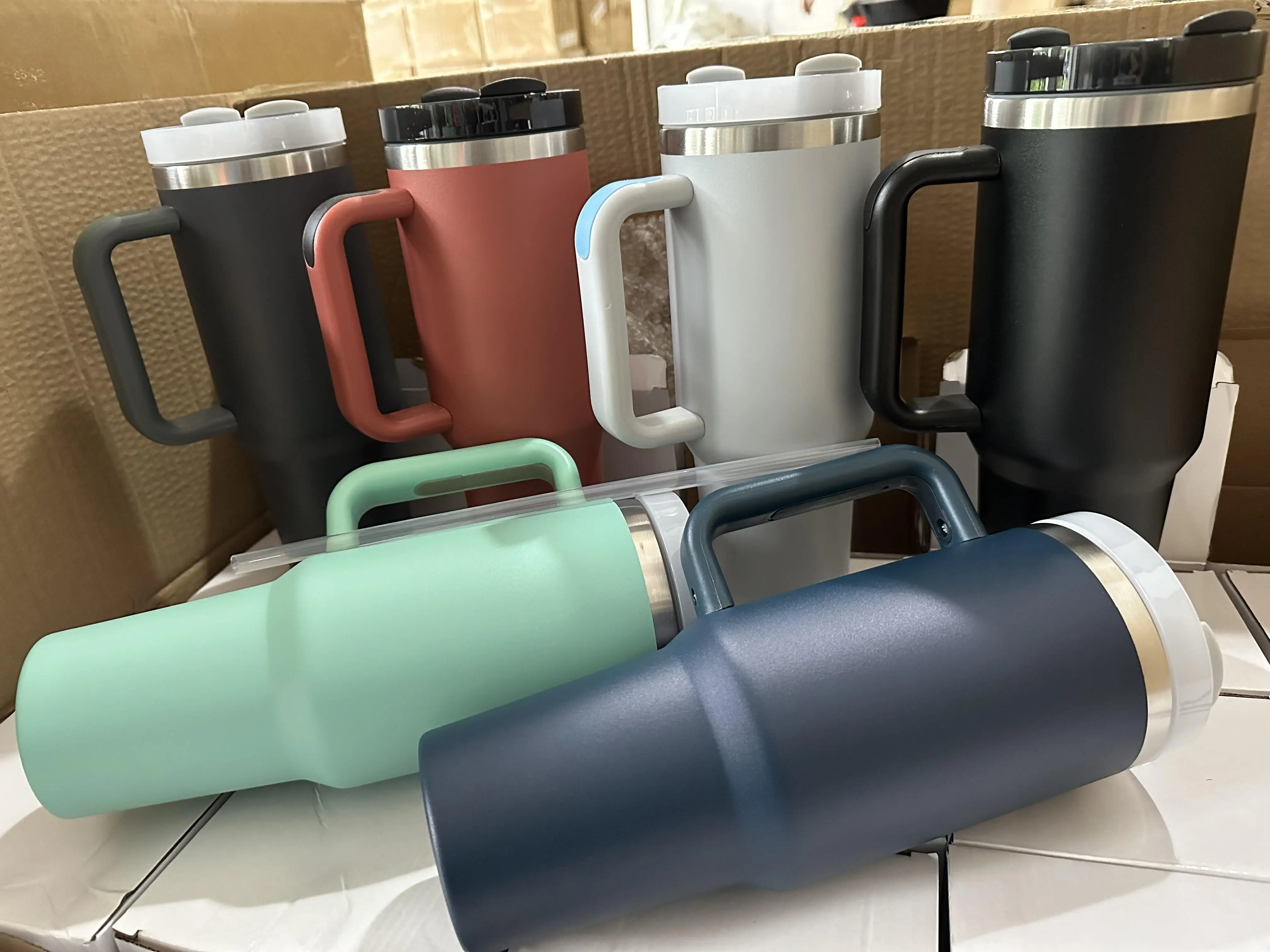 W017 Multiple 40 Oz Mug Keeps Cold Travel Cup Vacuum Insulated ...