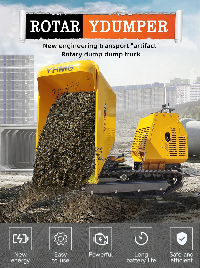 Mini Dumper Tracked Motor Site for Farm Work - YHMG