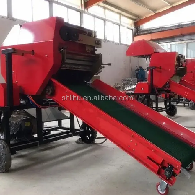 Hay Round Silage Baler Machine Diesel Engine Grass Chaff Silage Balers ...