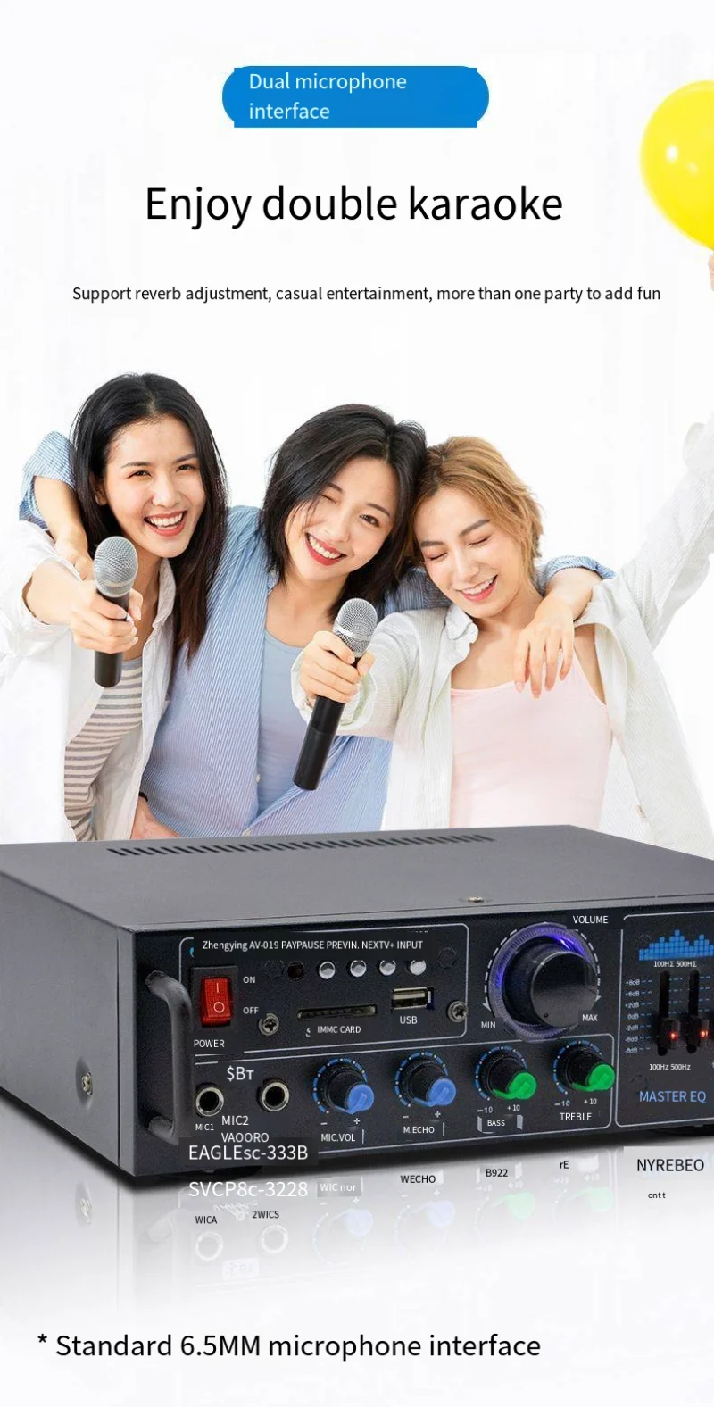 VIRE HiFi Stereo Audio Power Amplifier 160W Dual Channel with ...