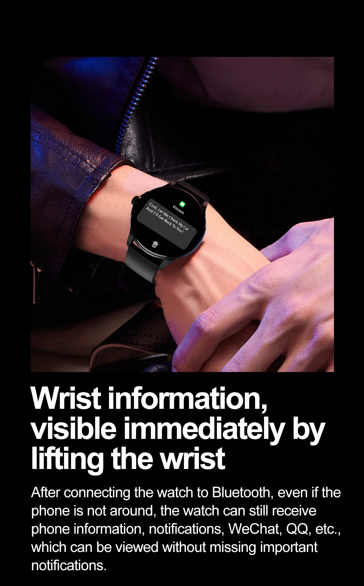 Amoled Smart Watch HK49 - IP68 Waterproof & Fitness Tracker