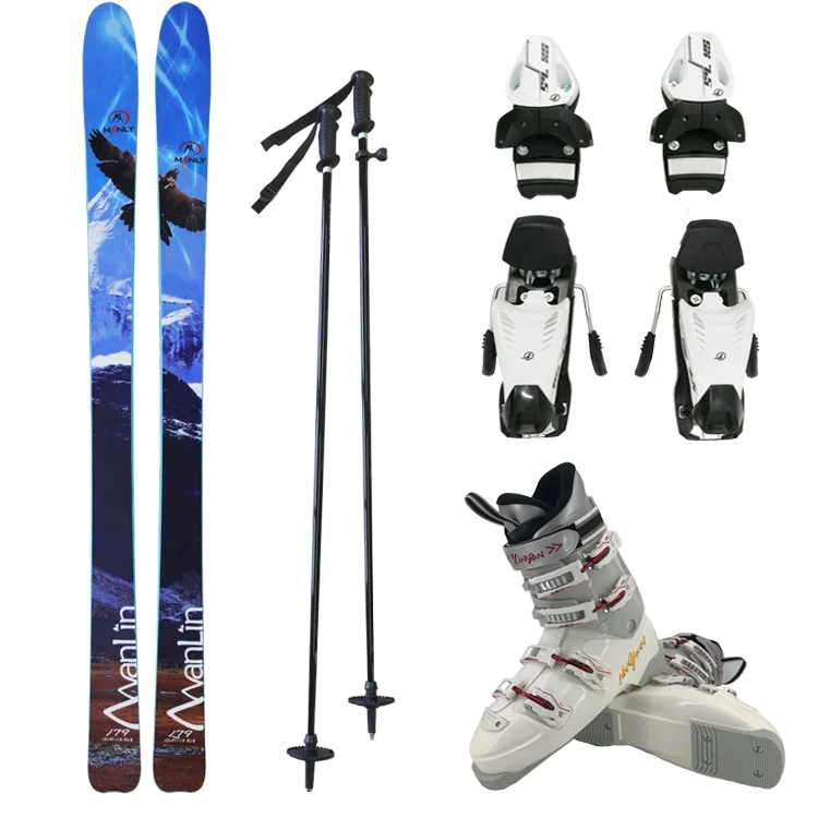 carbon skis set snow binding snow boots shoes High Quality Normal Norml ...