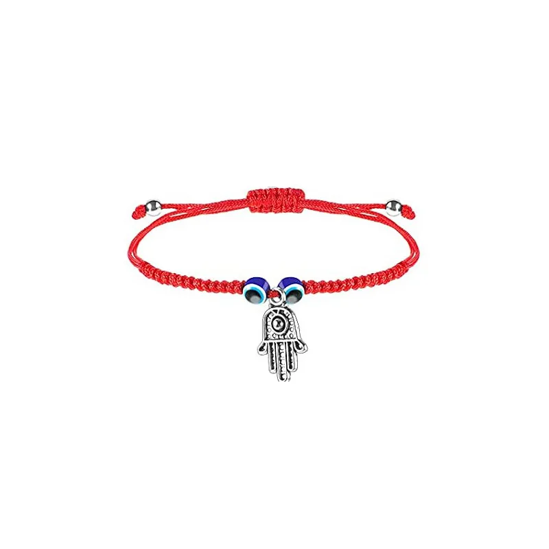 10pcs/lot Handmade Blue Eye Good Luck Pulseras 7 Knots Red String ...