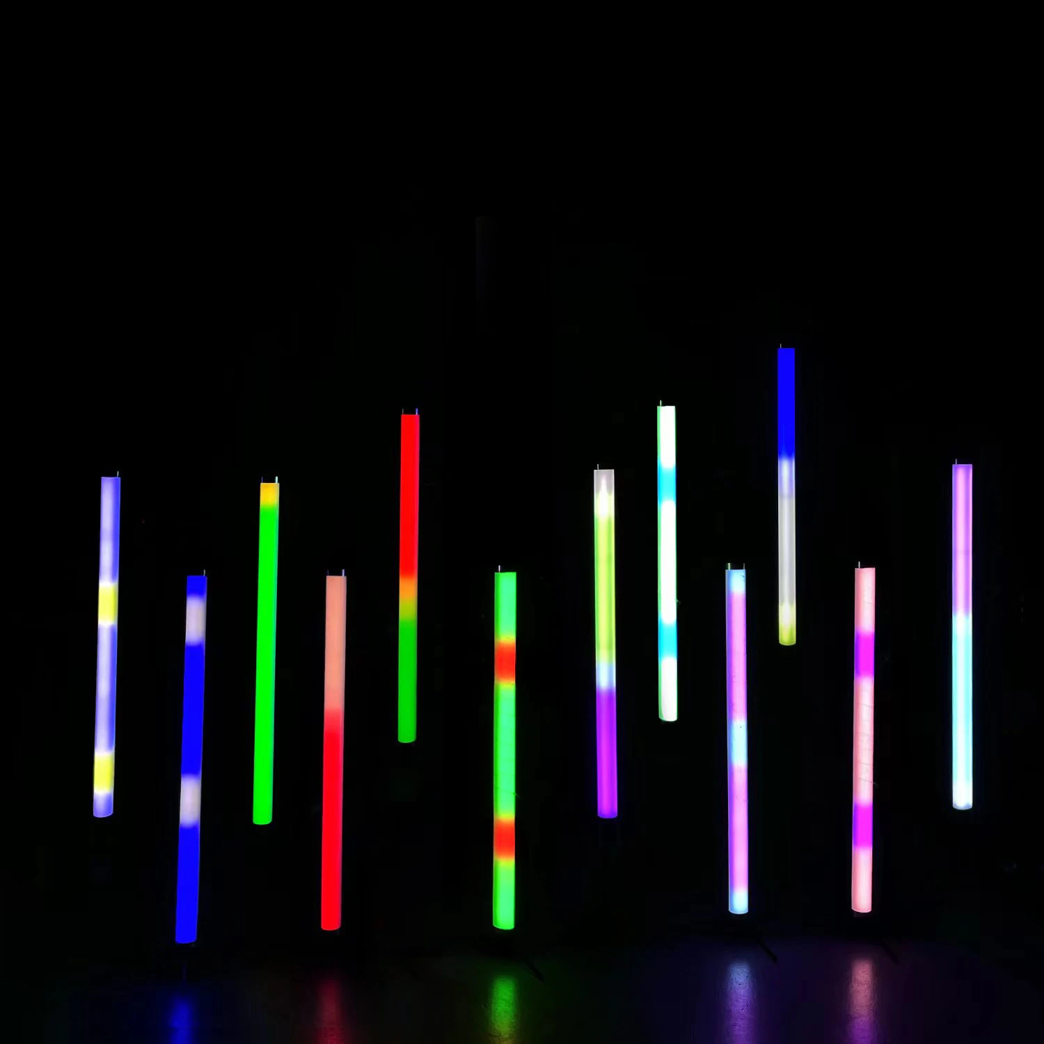 Outdoor Dmx Wireless Battery Pixel Led Tube 360 Degree Rgbw+cold White ...