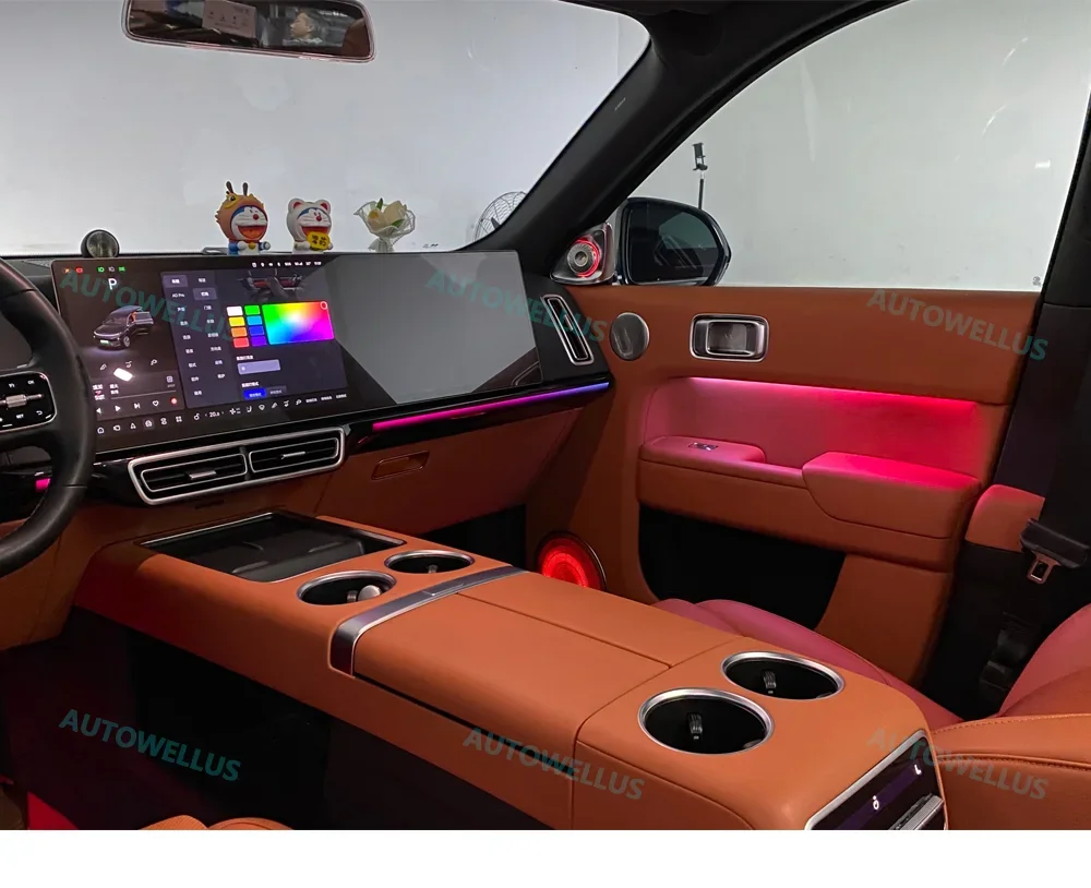 64-Color Dynamic Dashboard Door Panel Ambient Lights for Lixiang L7/L8 ...