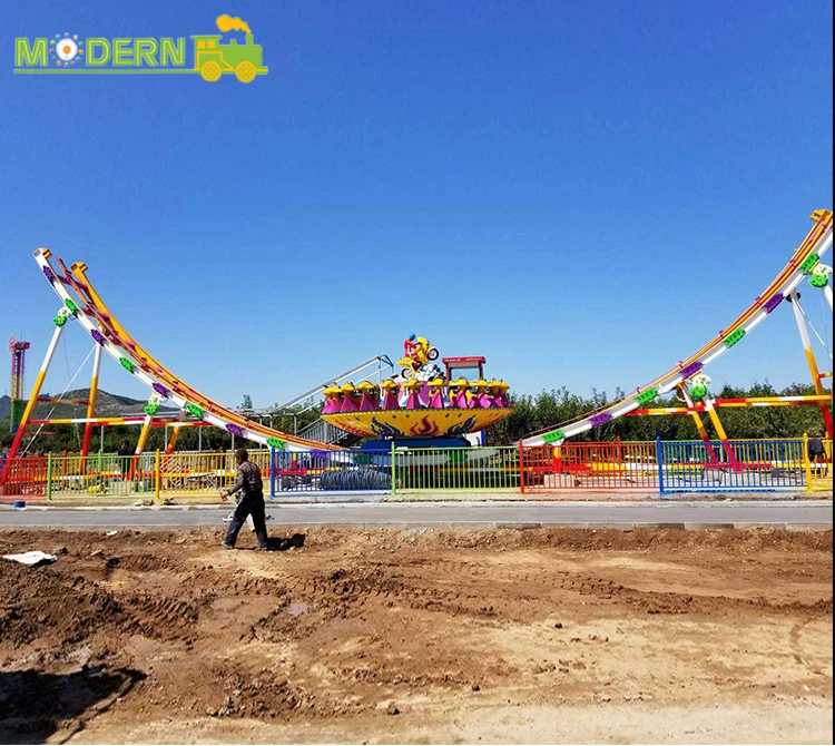 Indoor and Outdoor Flying UFO Ride Funfair Carnival Manege Attraction ...