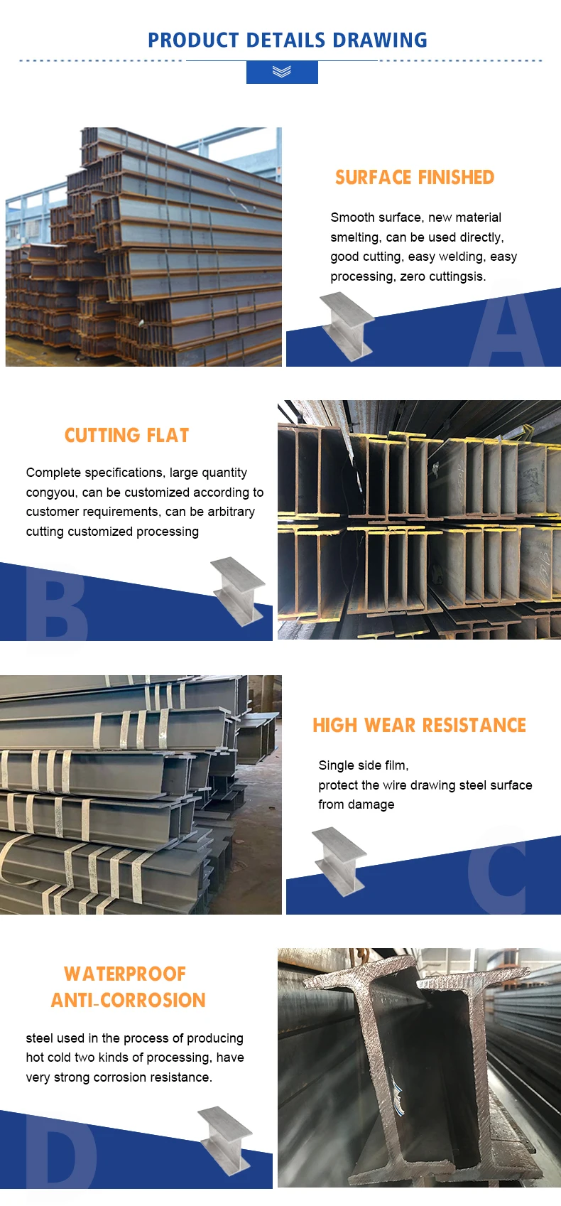 Hea Heb Ipe 150x150 H Beam Price 100 Mm 20mm S235 Jr A36 S275 Jr Ss400 ...