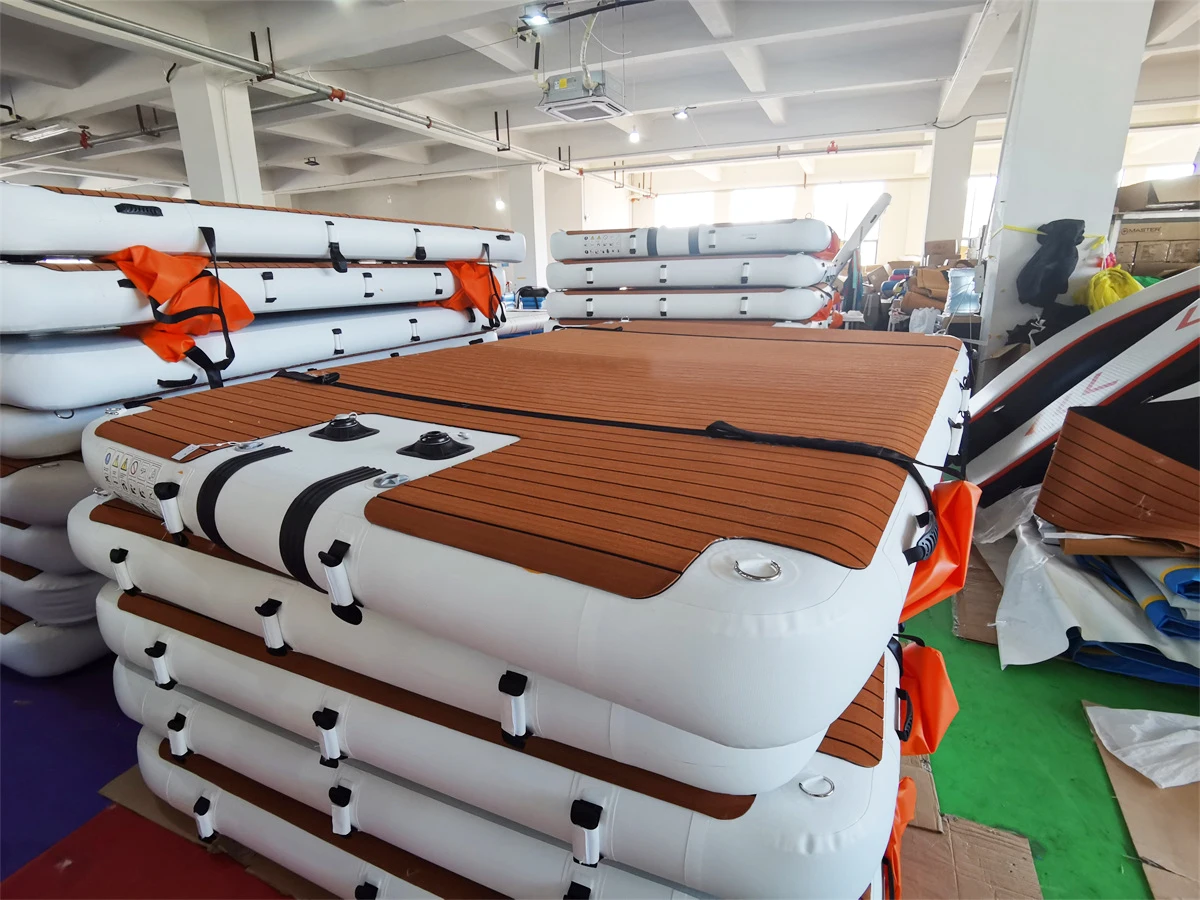 Inflatable Dock Floating Island Swimming Pool Floating Platform Dock ...