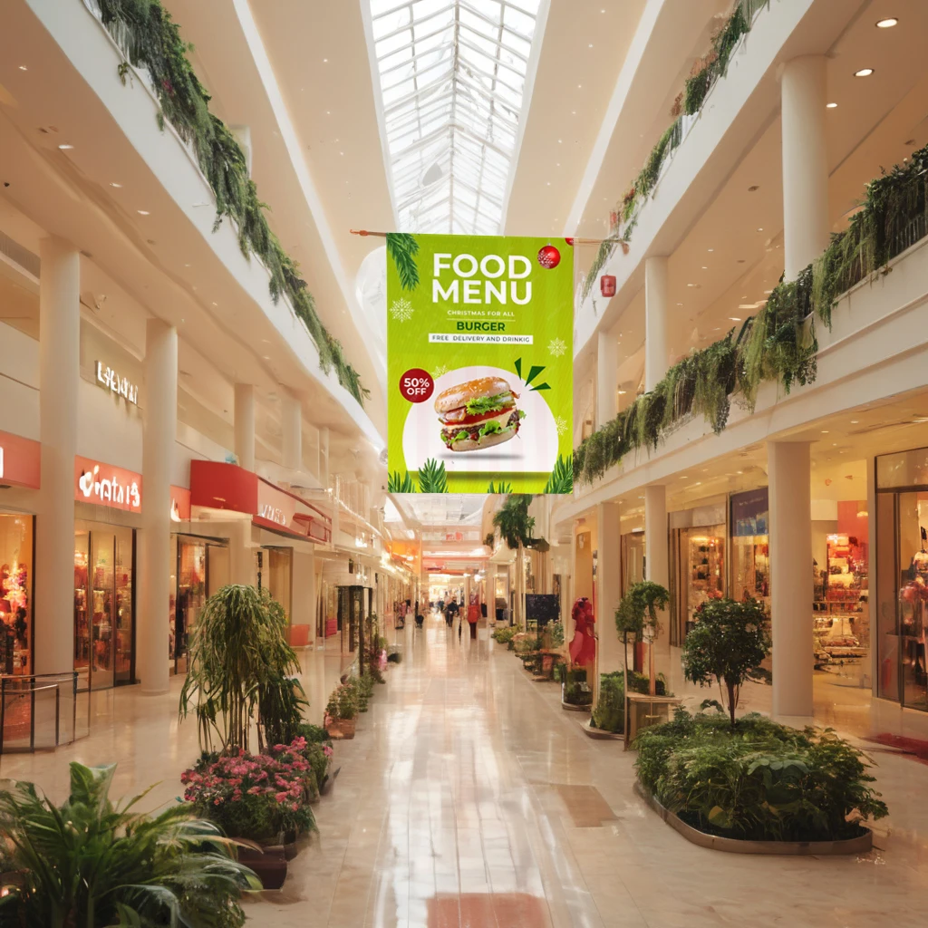 Custom Logo Mall Cinema Vinyl Advertising Hanging Banners