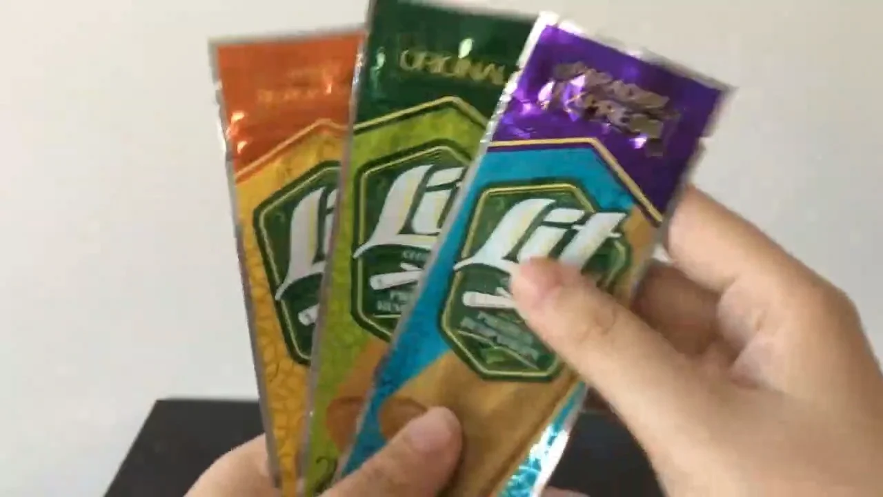 Custom Printed Sealable Zip Lock Gummy Cookies Joint Pre Rolled Preroll ...