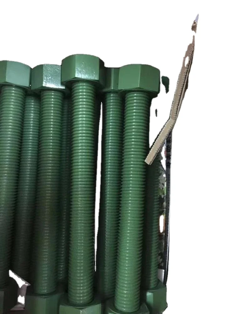 PTFE Stud Bolt and Nuts A193 B7M A194 GR.2 HM M10 Carbon Steel Hex Head ...