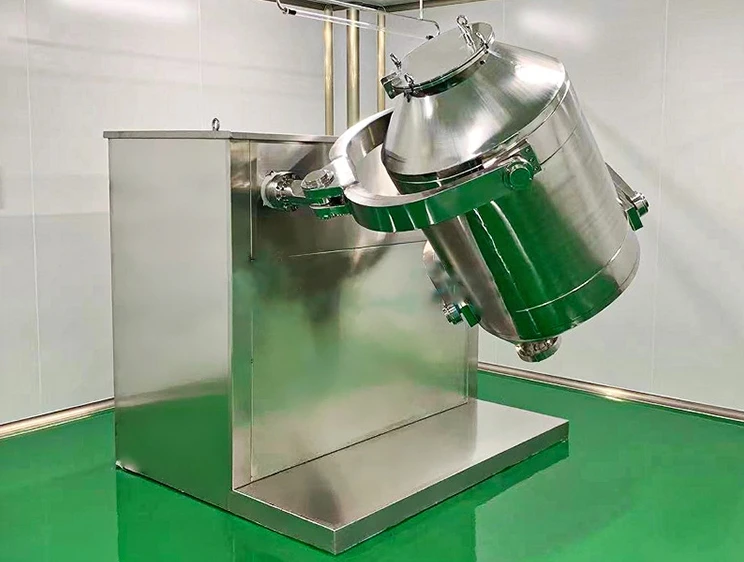 800l Profession Three Dimension Rotary Drum Mixer For Industrial ...