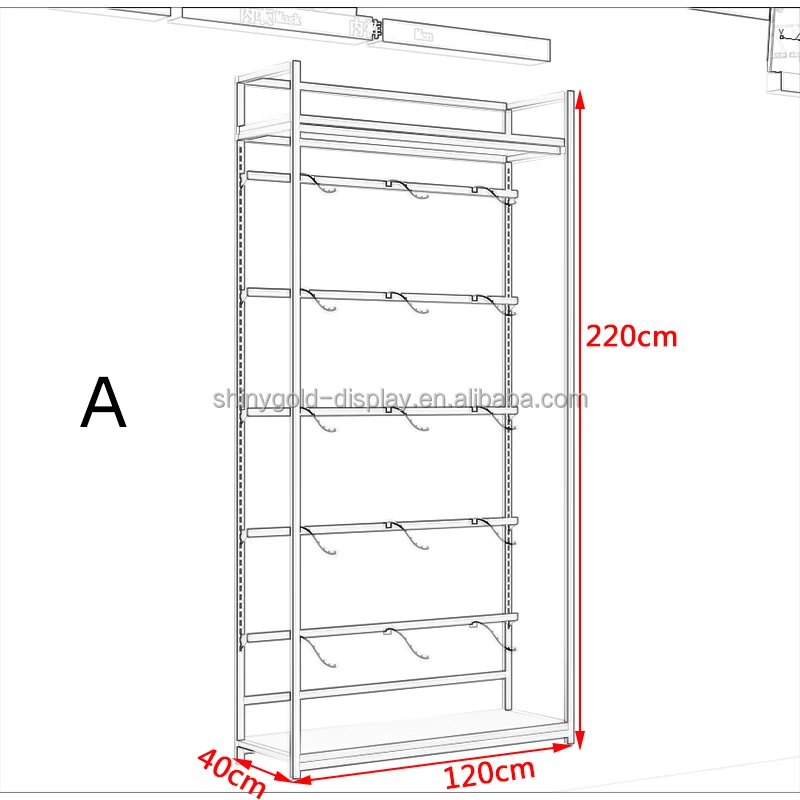 Metal Stainless Steel Undergarments Display Stand