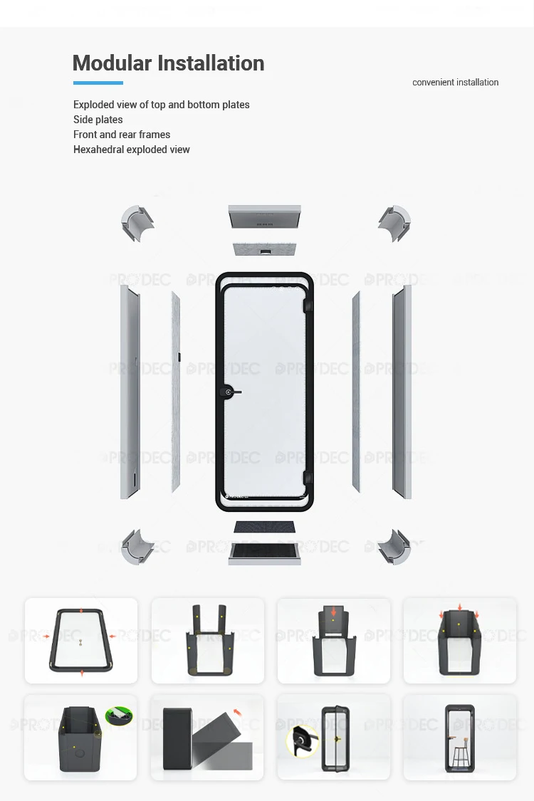 Single Person Privaci Office Furniture Acoustic Soundproof Online ...