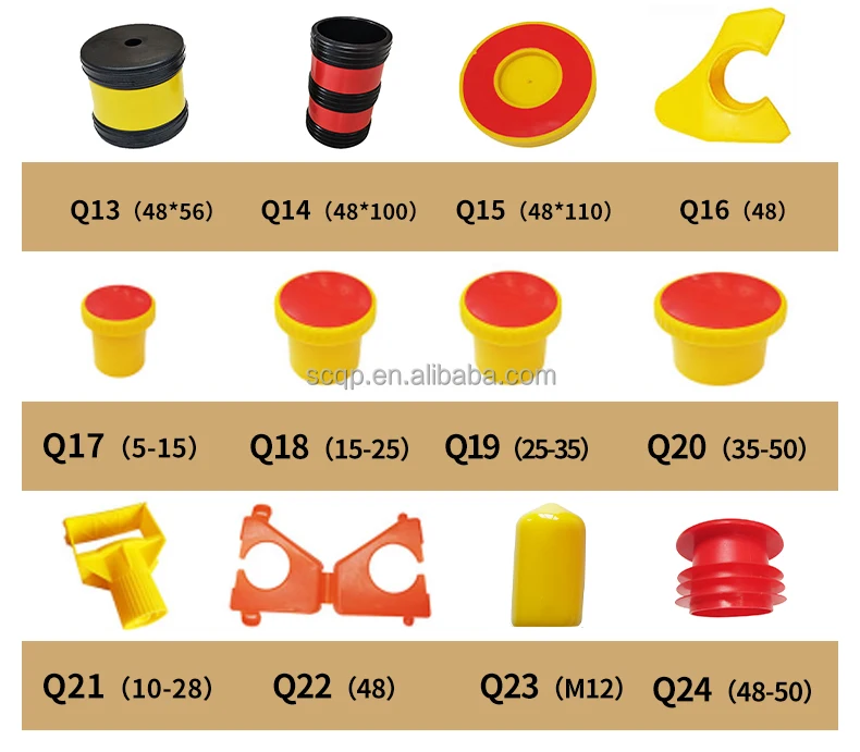 Scaffolding Safety Products Plastic Rebar Protective Caps Clamp Cap ...