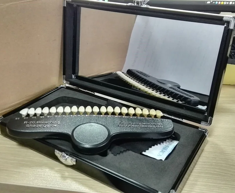 Hot Selling Dental Teeth Shade Guide 28 Shades With Mirror Teeth ...