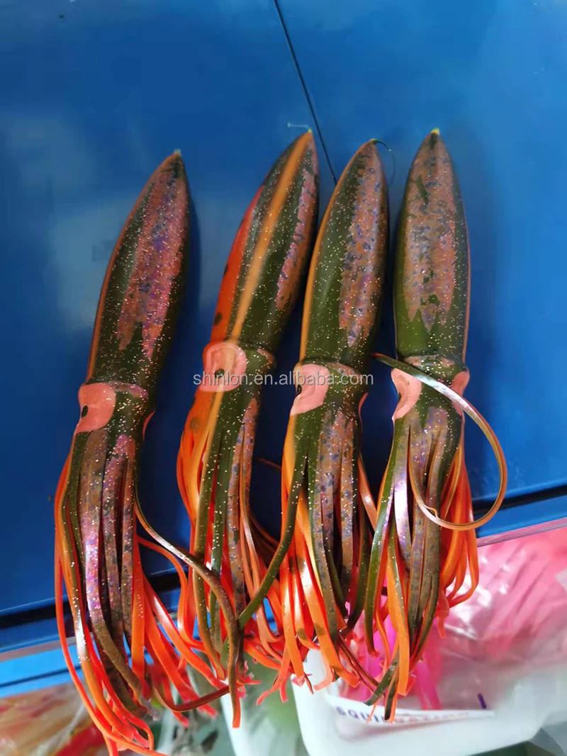 13'' Premium Offshore Bulb Squid Lures for Tuna & Marlin