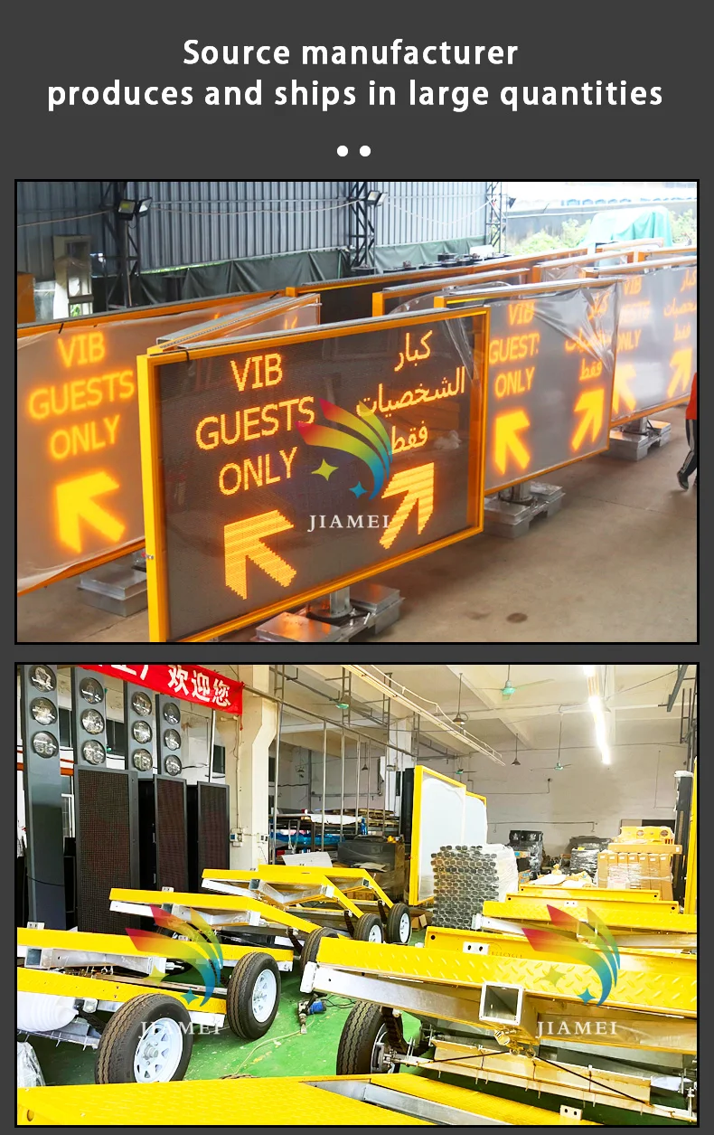 VMS for Road Safety Solar Powered Portable Variable Message Message ...
